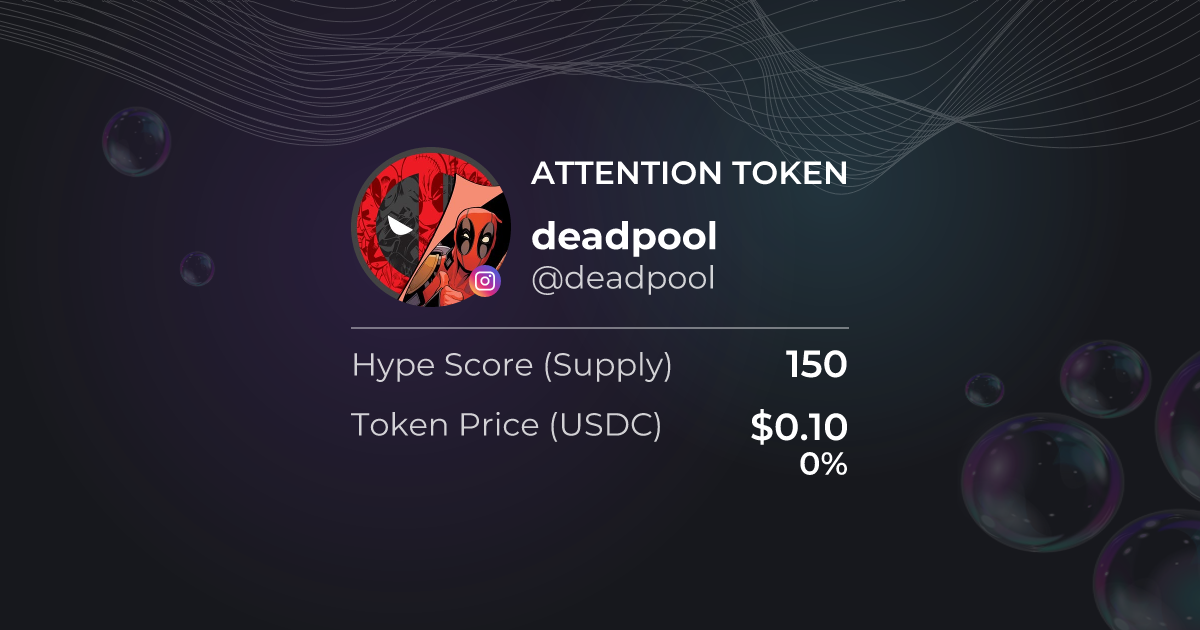 Hype - deadpool (Instagram)