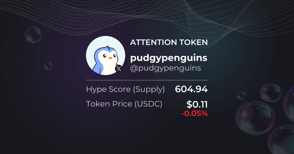 Hype - pudgypenguins (Twitter)